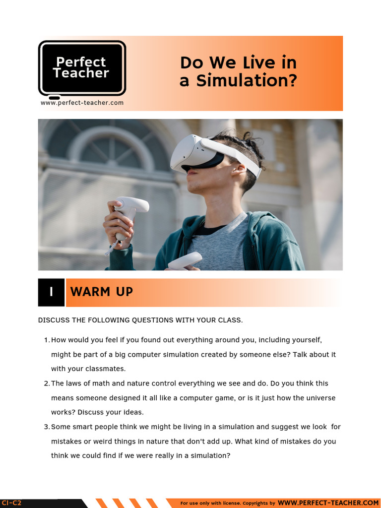 Do We Live in a Simulation TV | PDF | Reality | Existence