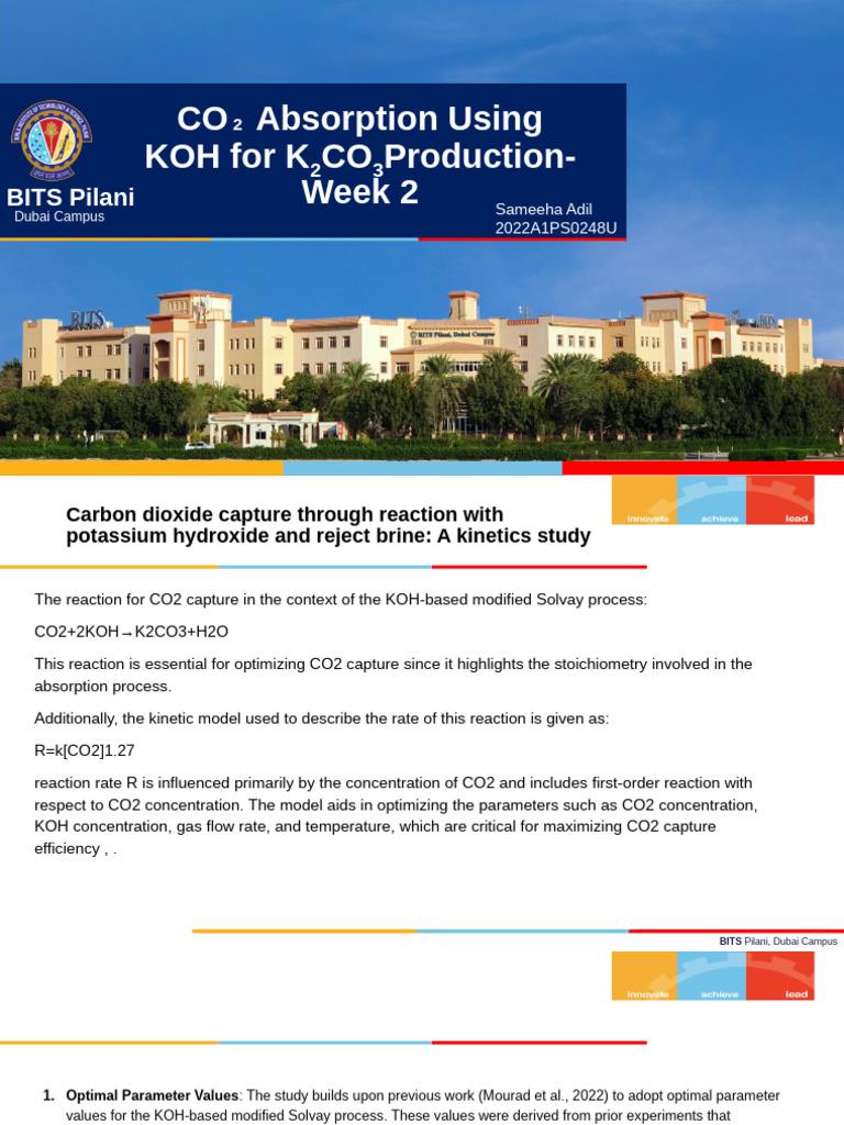 KOH-CO₂ Reaction for K₂CO₃ Production | PDF | Carbon Dioxide | Chemical ...