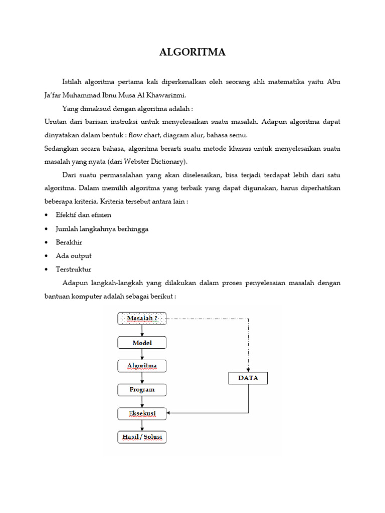Bab 5 - Algoritma | PDF