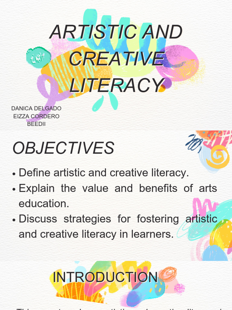 Artistic and Creative Literacy | PDF | Literacy | Creativity