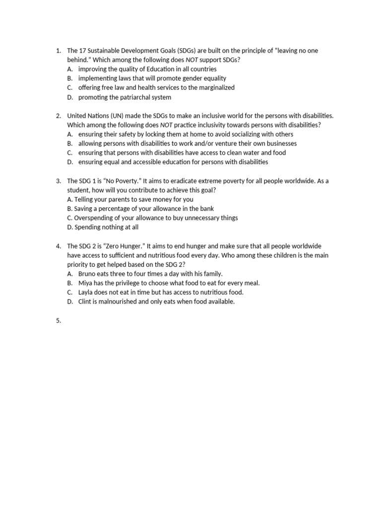 Understanding Sustainable Development Goals | PDF