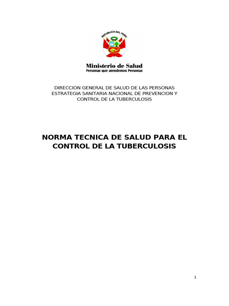 Norma Tec TBC | PDF | Tuberculosis | Bioética