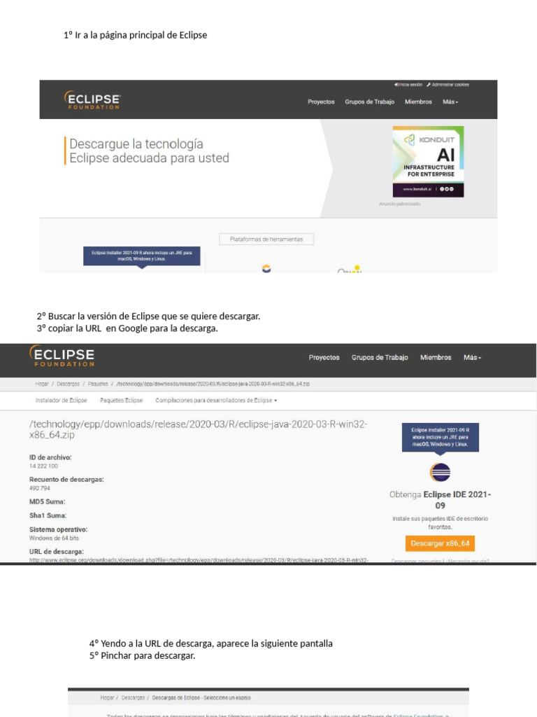 Guia de Instalacion de Eclipse | PDF