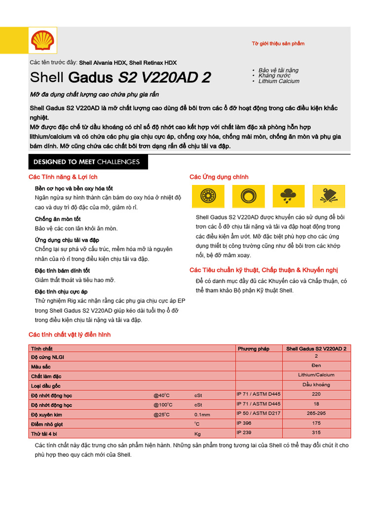 Shell Gadus S2 V220AD 2 | PDF