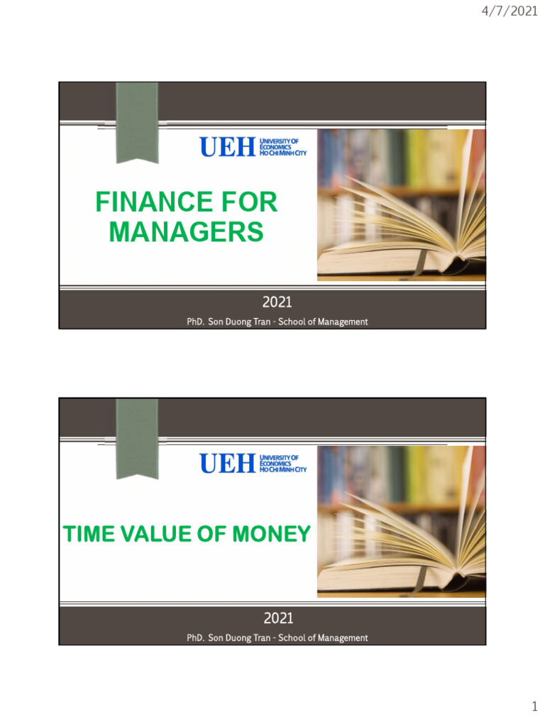 M2.2 Time Value of Money - ST | PDF | Present Value | Time Value Of Money