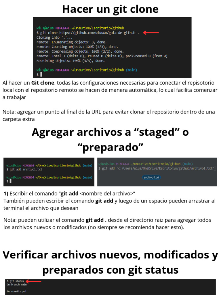 Guía Básica de Git y Github - 20250413 - 112309 - 0000 | PDF
