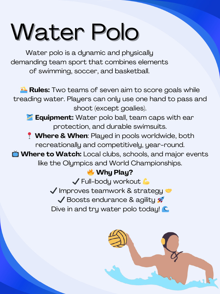 Basic Rules of Water Polo Explained | PDF