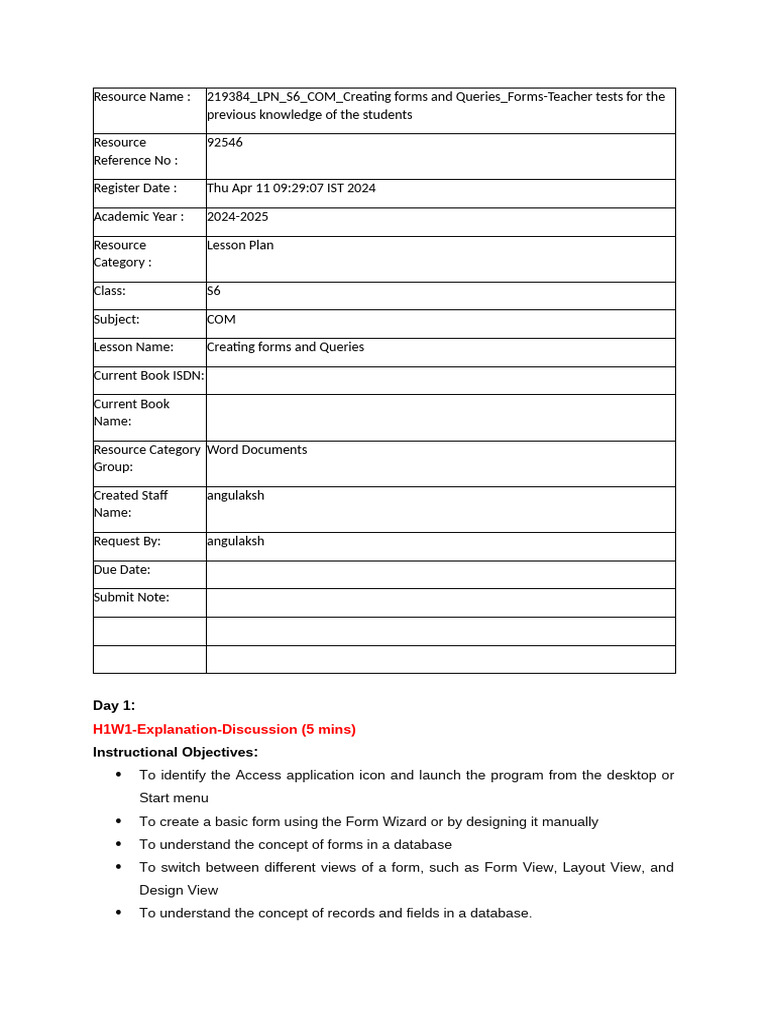 LPN COM S6 CreatingformsandQ Forms Toadddatainafor 1741337009750 | PDF | Information Retrieval ...
