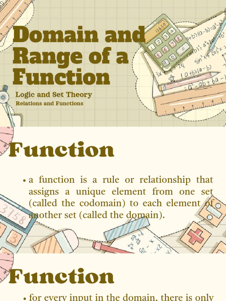 Domain-and-Range-of-a-Function | PDF