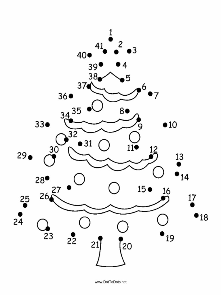 Christmas Tree Dot To Dot | PDF