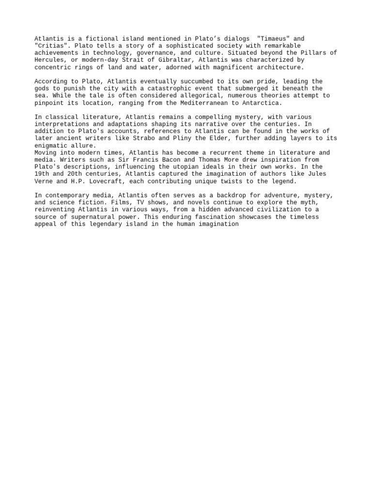 Atlantis | PDF