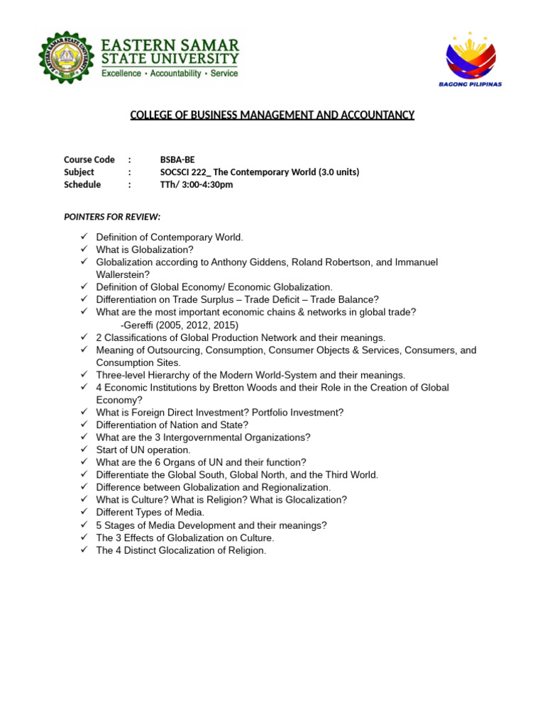 Pointers For Review Midterm | PDF