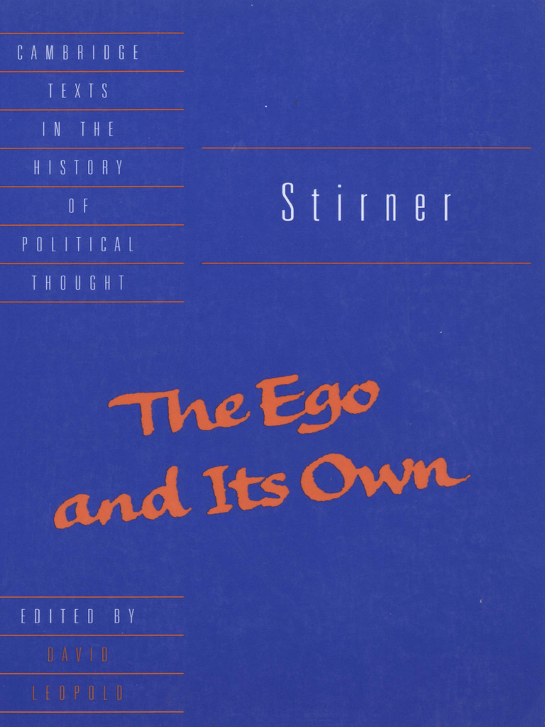 (Cambridge Texts in The History of Political Thought) Max Stirner - The ...