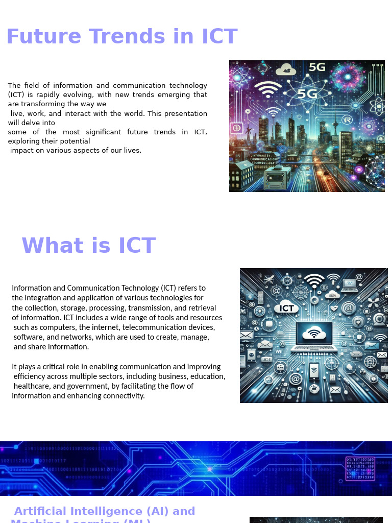 Future Trends in ICT | PDF | Internet Of Things | Artificial Intelligence