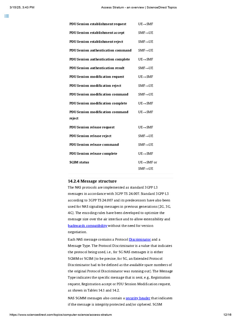 Access Stratum - An Overview - ScienceDirect Topics 1 | PDF | Computer ...