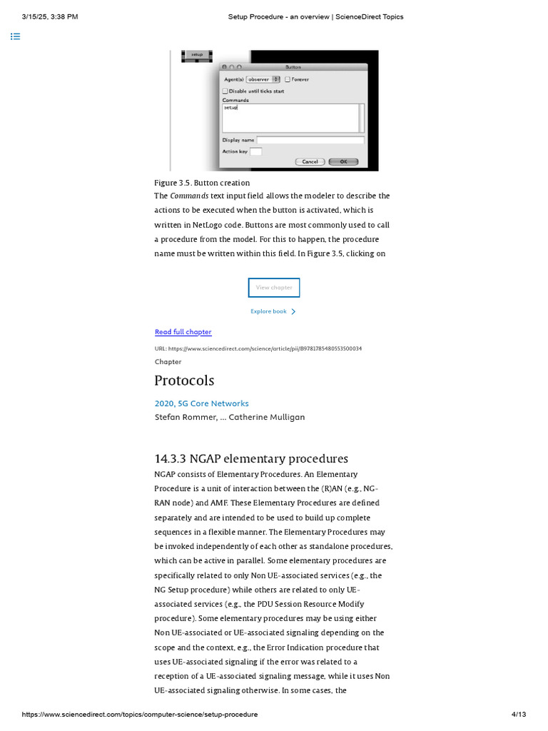 Setup Procedure - An Overview - ScienceDirect Topics | PDF | Computer ...