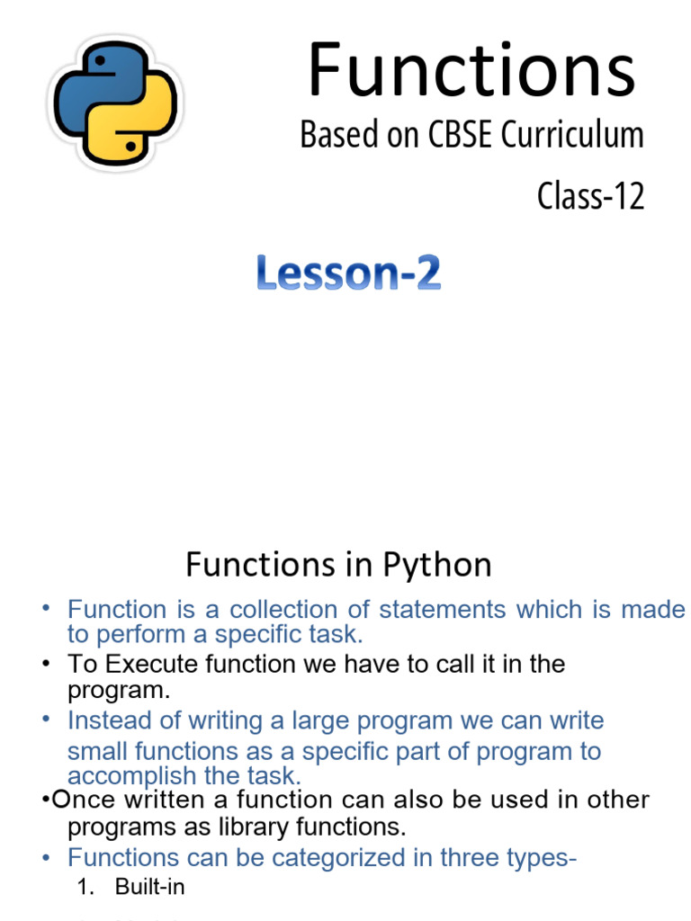 Chapter 2 Functionseng 1 Pdf Pdf Parameter Computer Programming Scope Computer Science