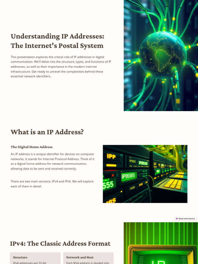 Understanding IP Addresses The Internets Postal System | PDF | Ip Address | I Pv6
