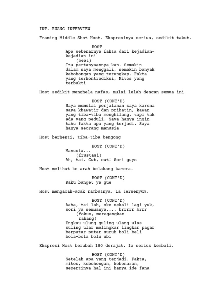 Host Casting Script | PDF
