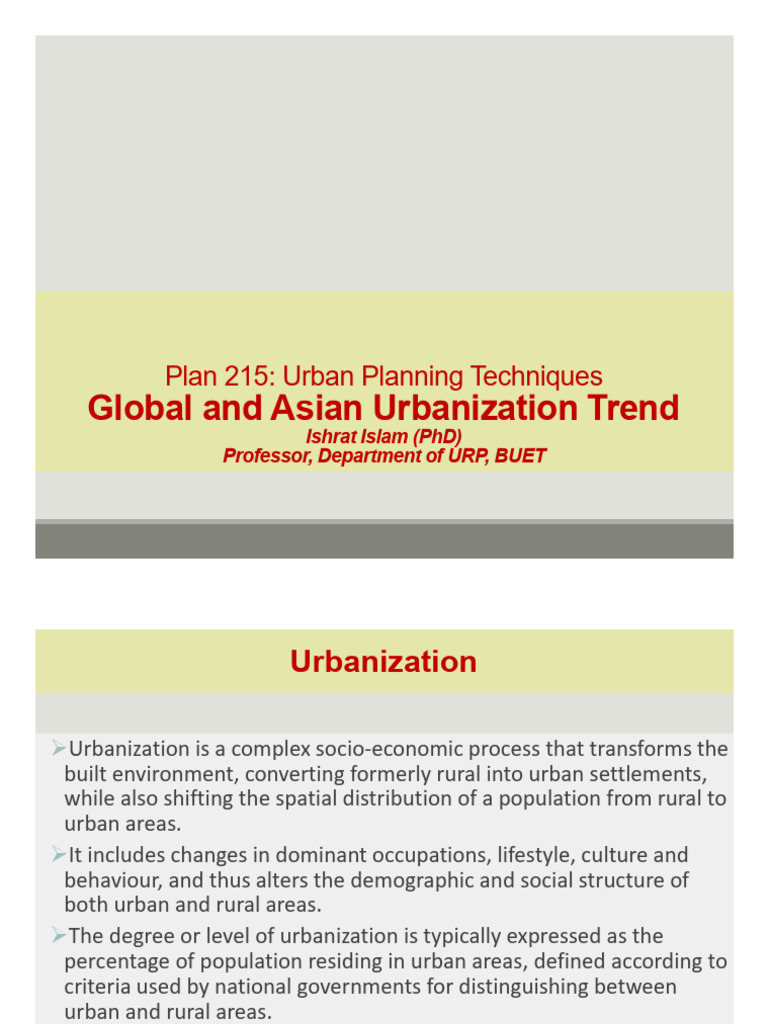 Plan 215 Lec 12 13 Global and Asian Urbanization | PDF | Urbanization ...