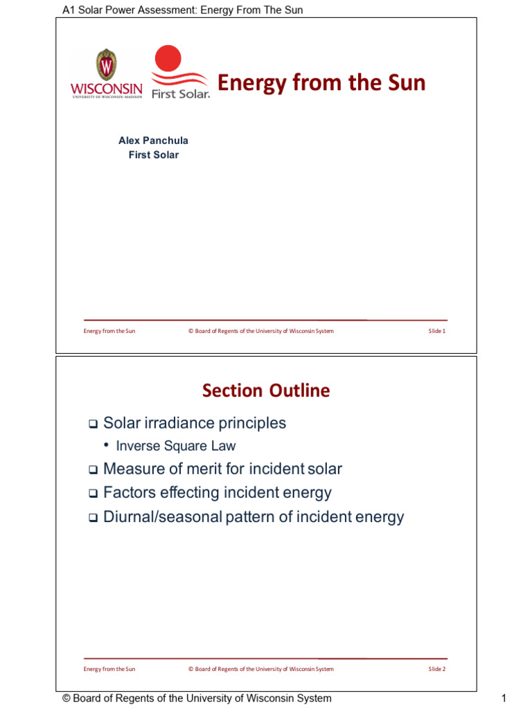 Solar Power Assessment Overview | PDF | Sun | Local Interstellar Cloud