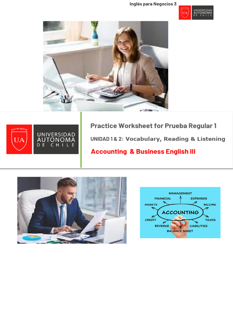 Practice Worksheet For Prueba Regular 1 (Inglés para Negocios III 2025 ...