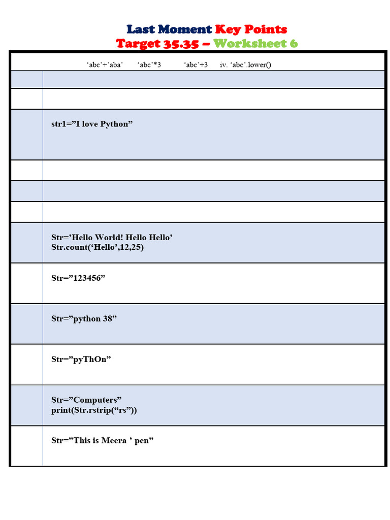 Lovejeet Ar Worksheet 10 Pdf String Computer Science Python Programming Language