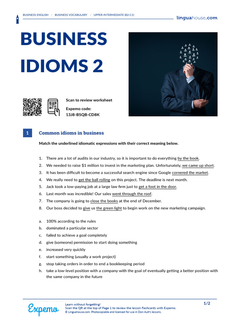 business-idioms-2-british-english-student-ver2 | PDF