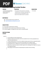 Think Outside the Box Thursday Activity | PDF | Cognition | Applied ...