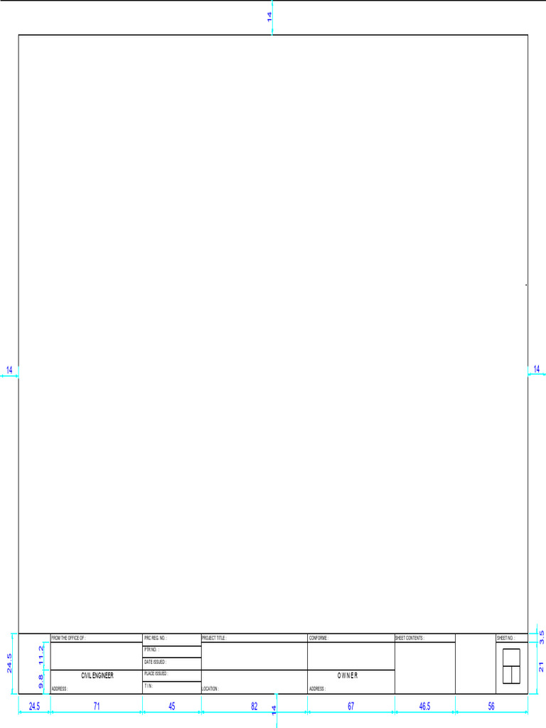 Plans A3 Template W Measurements 2 | PDF