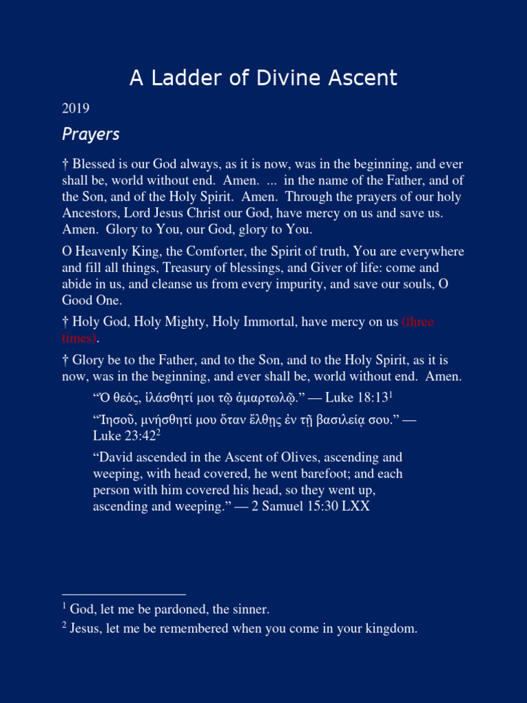 A Ladder of Divine Ascent | PDF | Disciple (Christianity) | Jesus