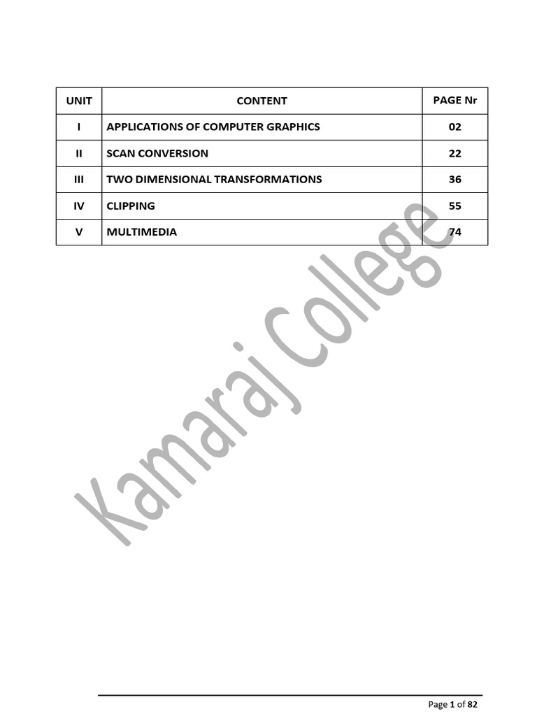 CG NOtes For BCA IV Sem Part 2 | PDF | Printer (Computing) | Liquid ...