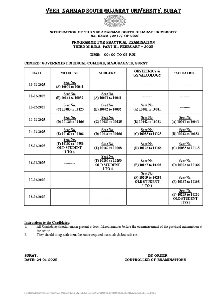 Third - MBBS - Part - Ii - Pract | PDF | Medical School | Academia