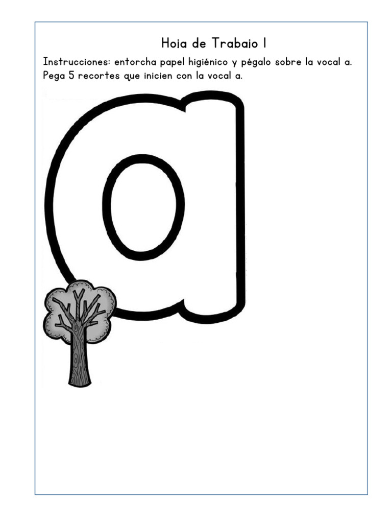 Vocal a- Tarea | PDF