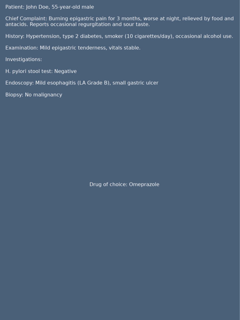 Epigastric Pain Diagnosis and Treatment | PDF