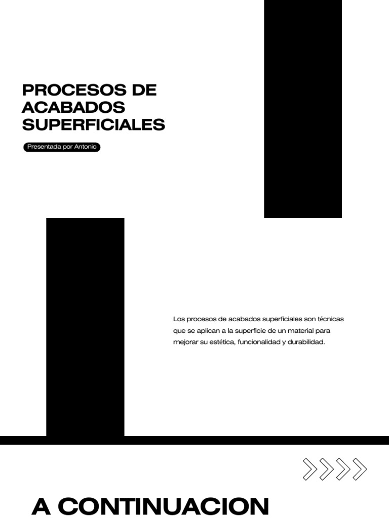 Presentacion Procesos de Acabado | PDF