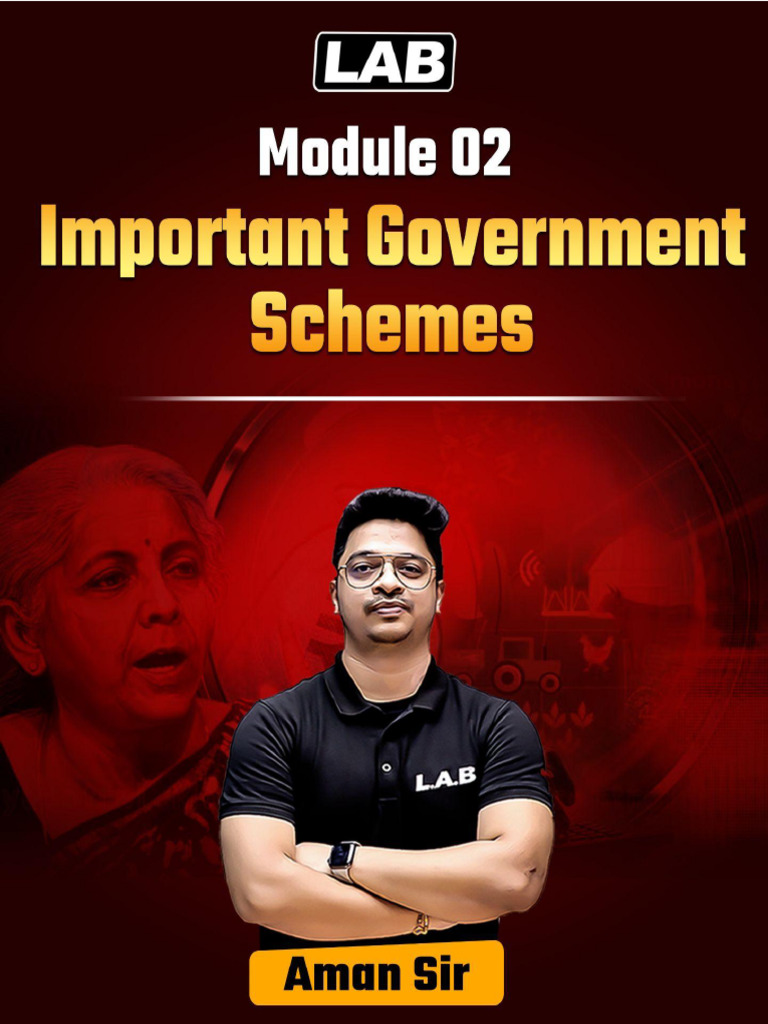 Key Government Schemes Overview | PDF | Government Of India