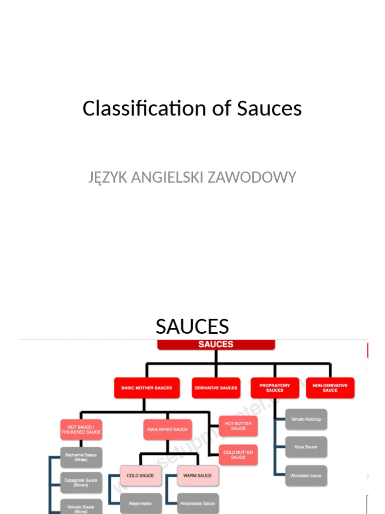 Classification of Sauces (Automatycznie Zapisany) | PDF