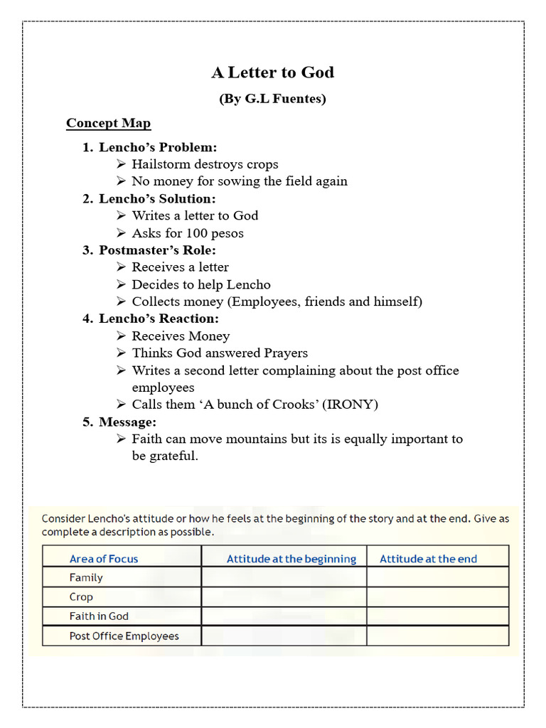 A Letter To God | PDF