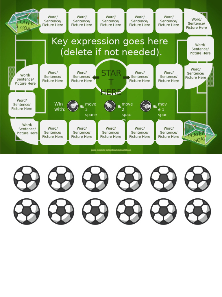 Go For The Goal! Materials | PDF