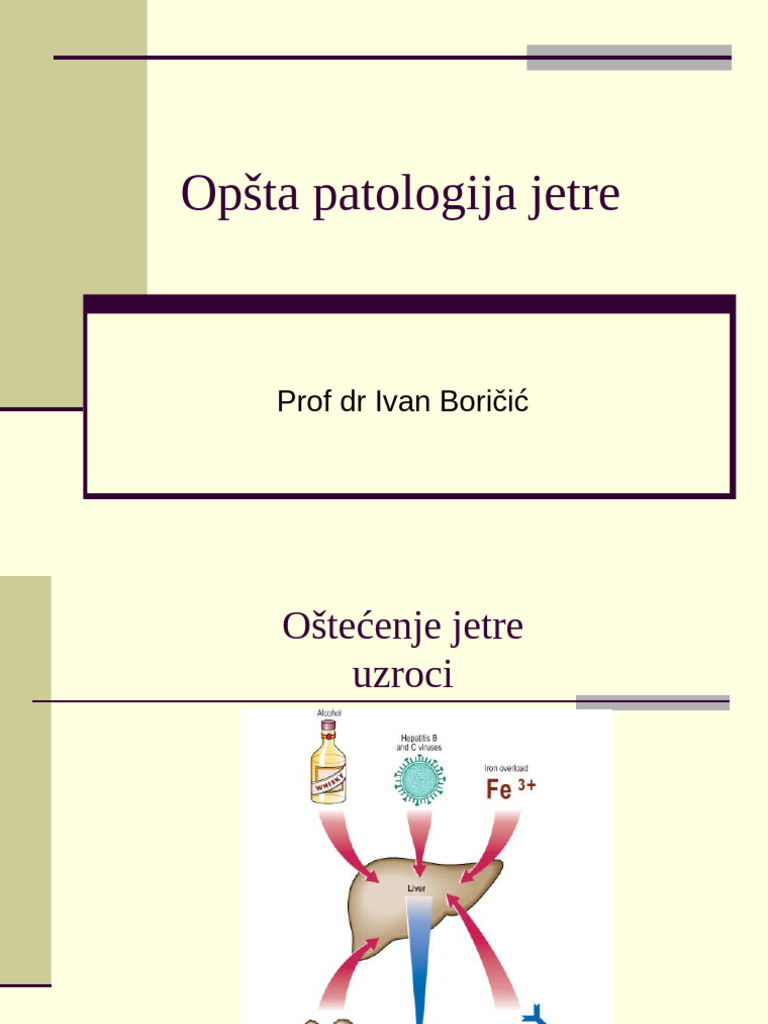 2 Opsta Patologija Jetre | PDF