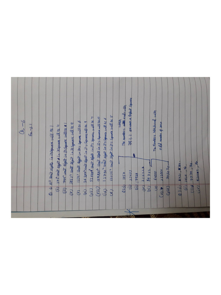 Maths Ch 6 7 Work Pdf