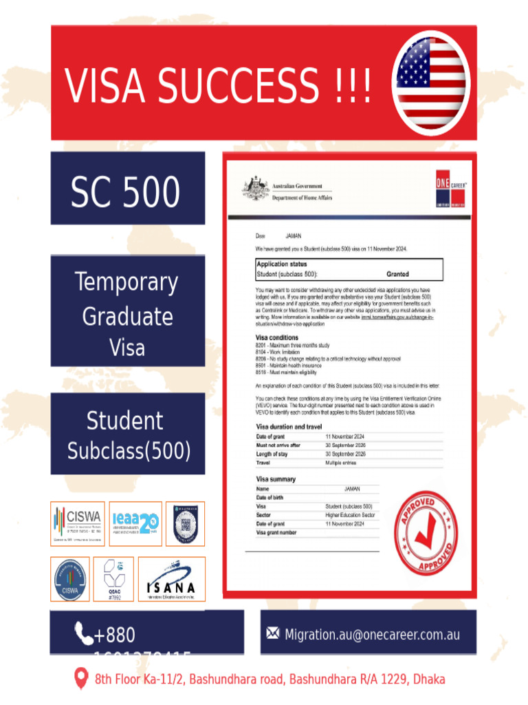 Visa Success !!!: Temporary Graduate | PDF