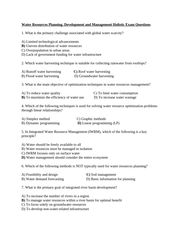 Water Resources Planning | PDF