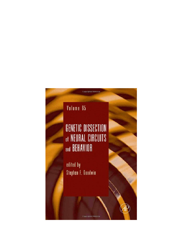 Genetic Dissection of Neural Circuits and Behavior 1st Edition Stephen F. Goodwin (Eds.) pdf ...