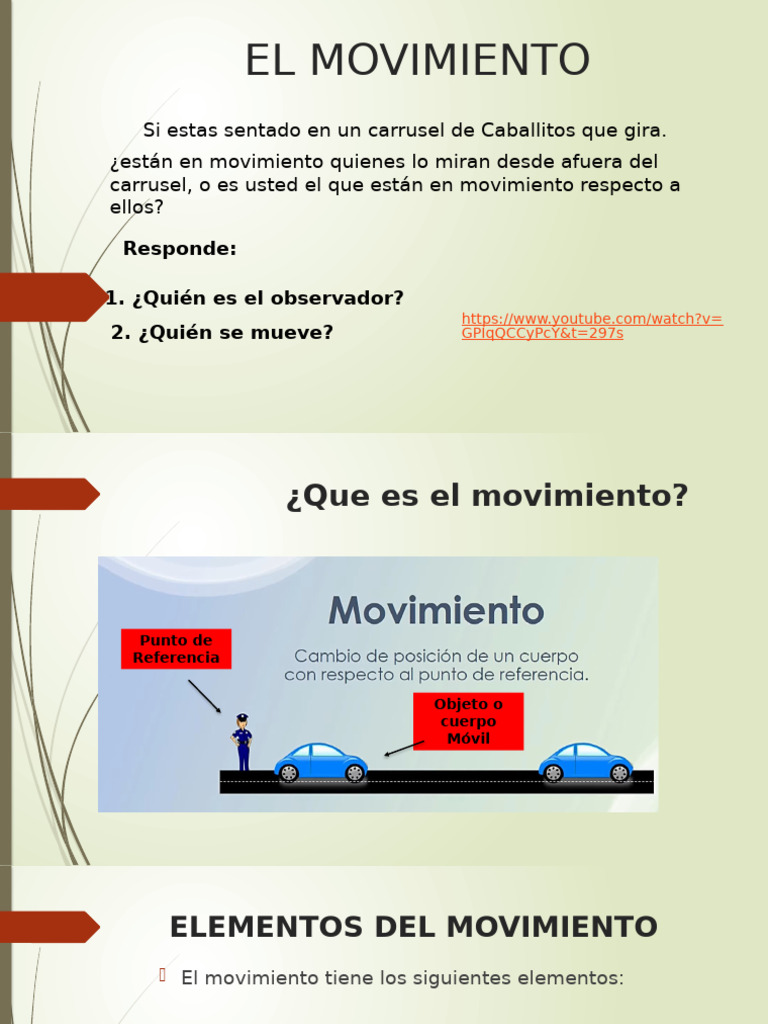El Movimiento | PDF | Física | Mecánica