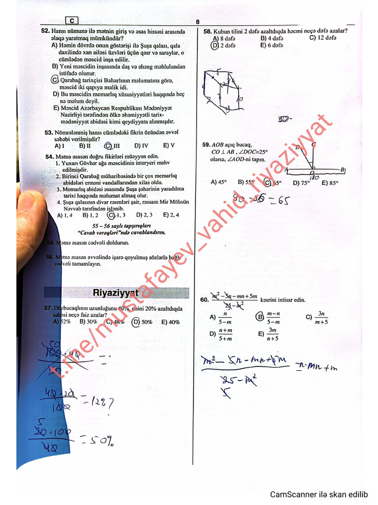 13 Aprel 2025 IX Sinif Buraxılış Imtahanı | PDF