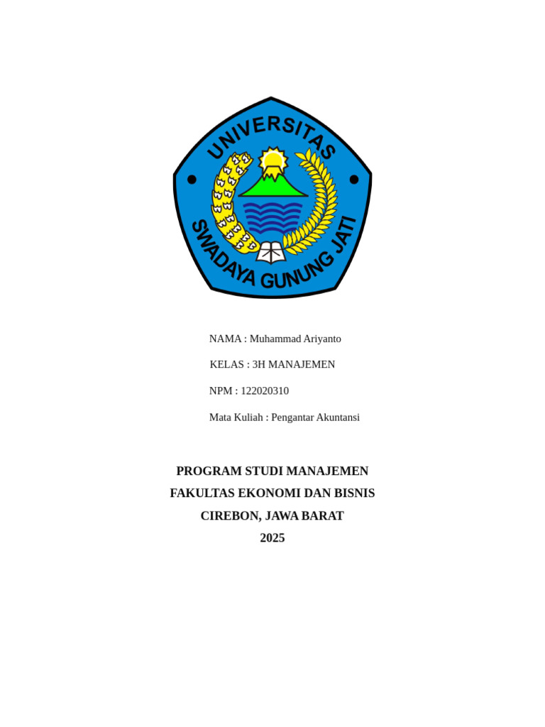 Identitas Muhammad Ariyanto 3H Manajemen | PDF