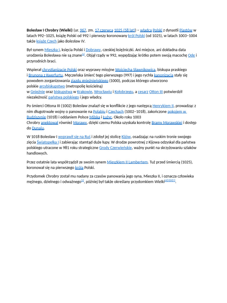 Bolesław I Chrobry | PDF