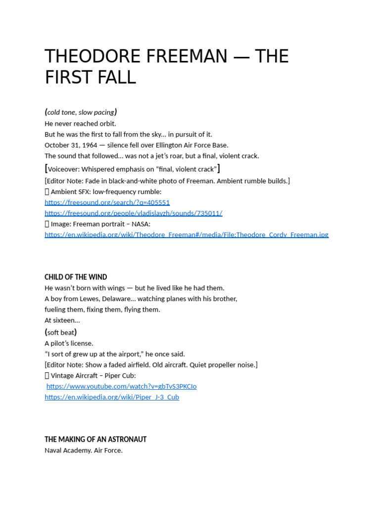 Tony-Iceberg Test-Theodore Freeman D2 | PDF | Aviation | Spaceflight